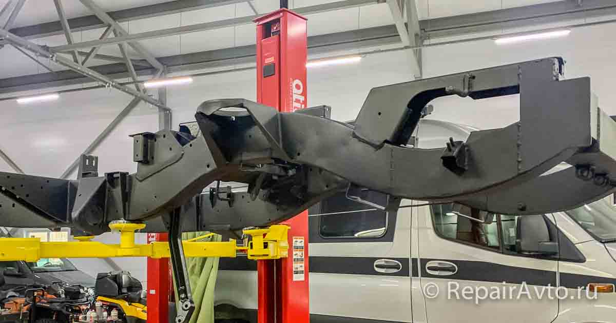 Ремонт рамы Land Rover Defender — Repair Avto